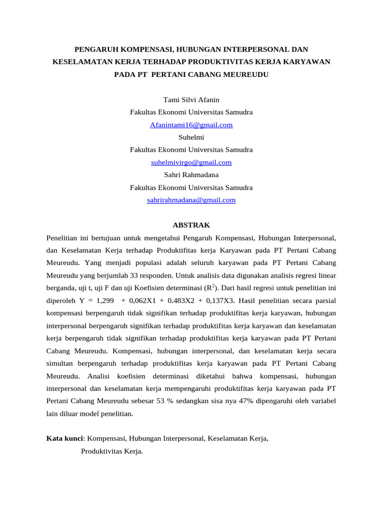 Tugas TPK PT. Pertani Cabang Meureudu (Final) | PDF | Bisnis | Komputer