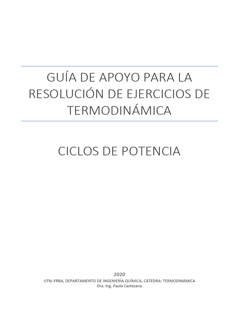 Ciclos de Potencia | PDF | Ejercicio | Vapor