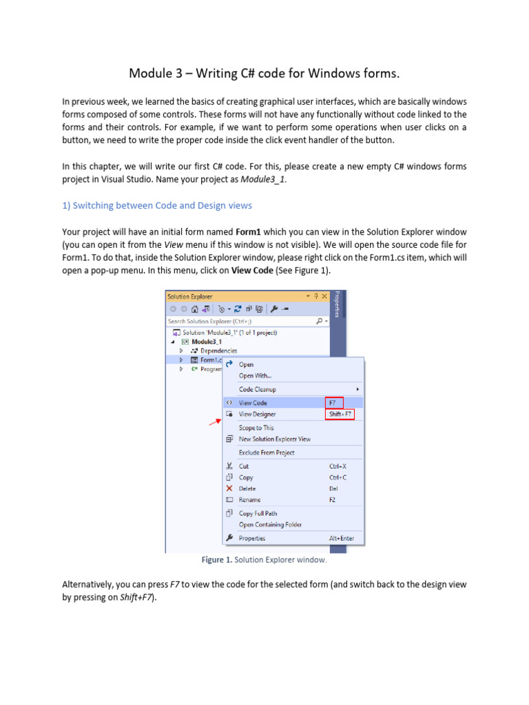 Module 3 Writing C Code Pdf Class Computer Programming C Sharp 9601