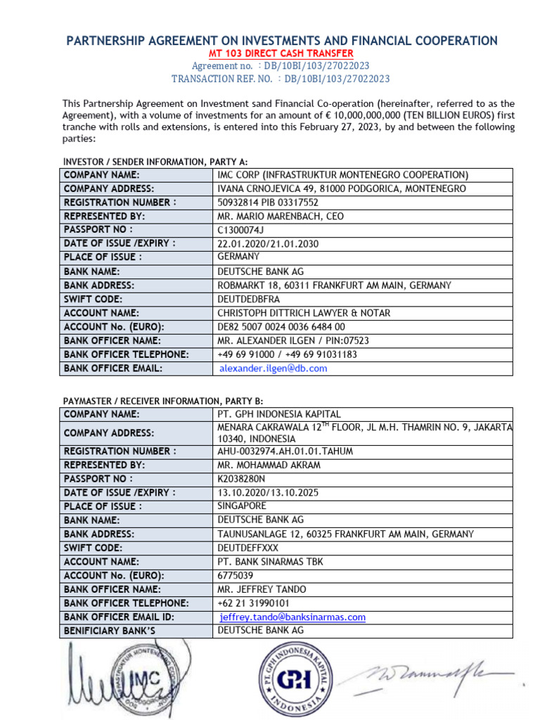 Contract Db.10bi.103.27022023 Final2-1 | PDF | Jurisdiction | Indemnity