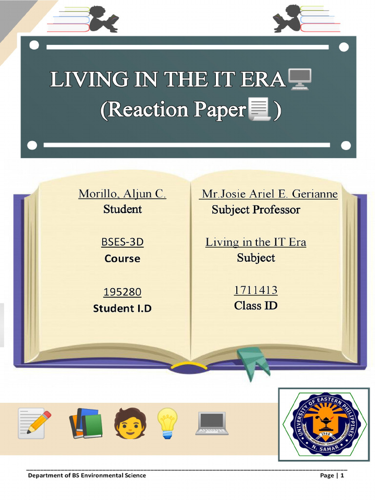 Reaction Paper 4 2nd IT Era, 2nd Sem, A | PDF