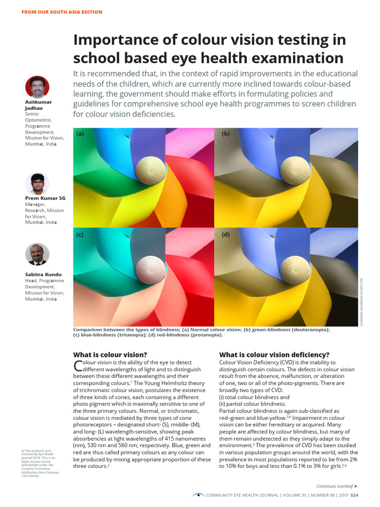 Color Vision Examination | PDF | Color | Senses