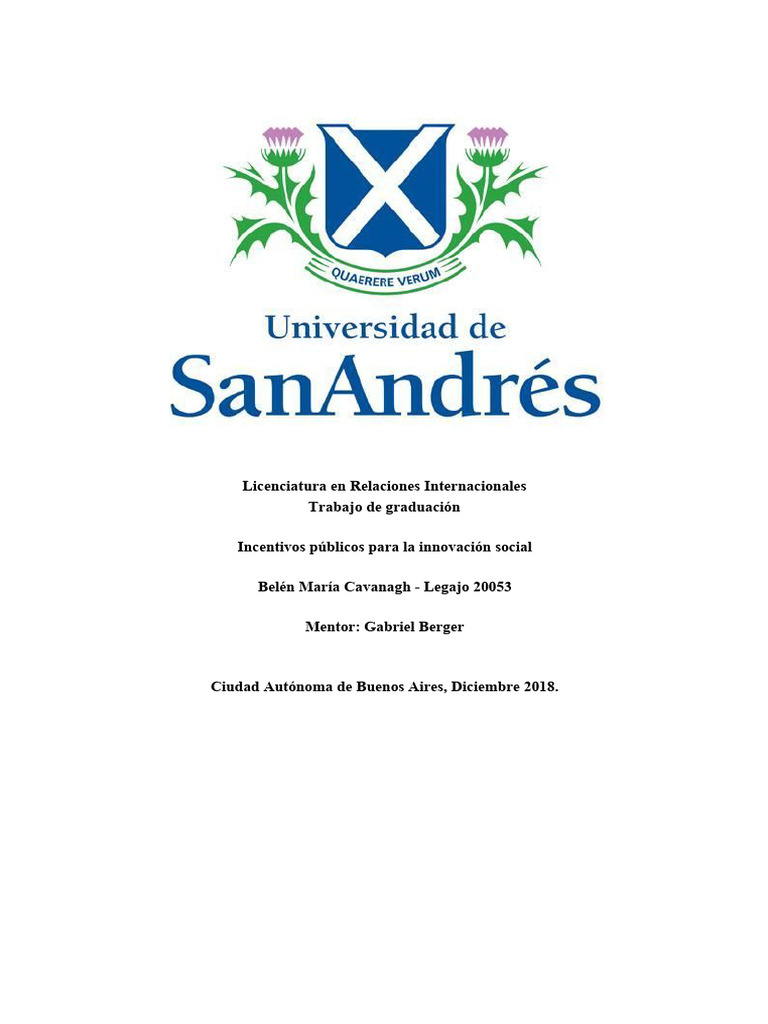 Incentuvos Públicos para La Innovación Social - Belén María Cavanagh ...