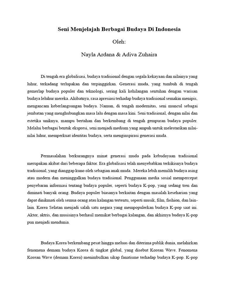 Airadana - Seni Menjelajah Berbagai Budaya Di Indonesia-1 | PDF Airadana - Seni Menjelajah Berbagai Budaya Di Indonesia-1 | PDF