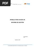 Modelo Informe de Gestión 2025 | PDF