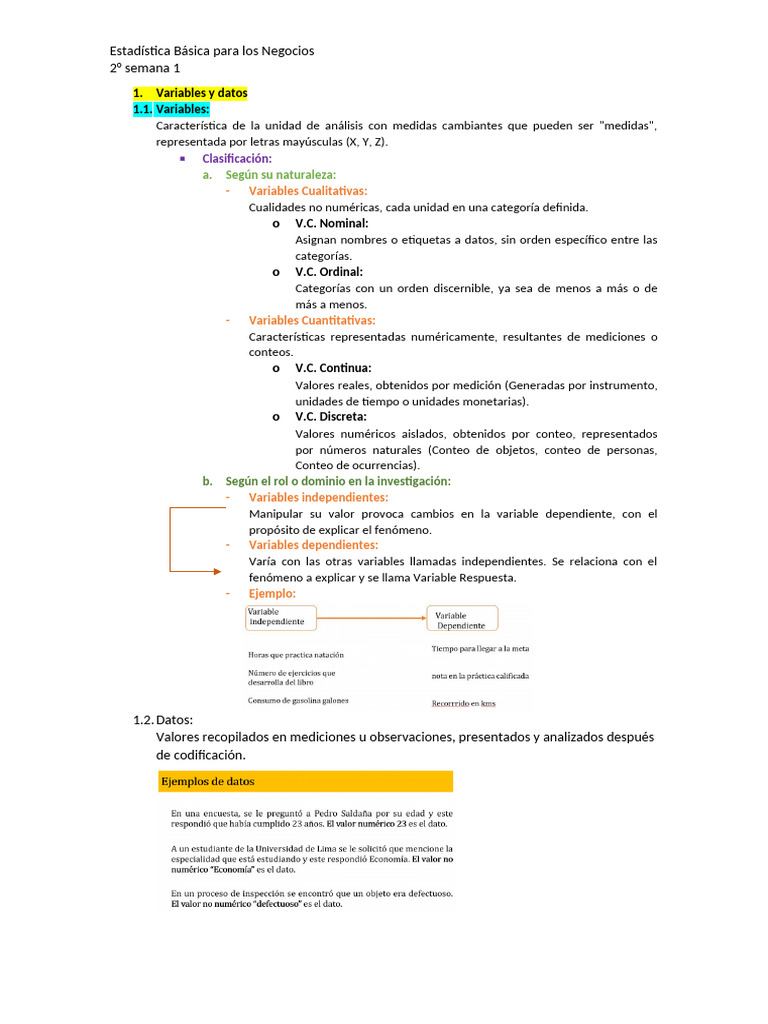 2 Sem 1 Variable Y Datos Pdf 3734