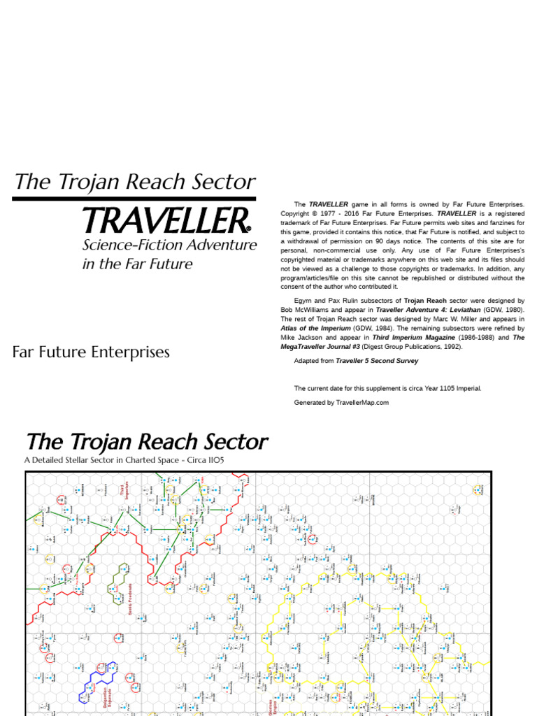 MGT 2E - The Trojan Reach Sector | PDF | Tabletop Games | Role Playing ...