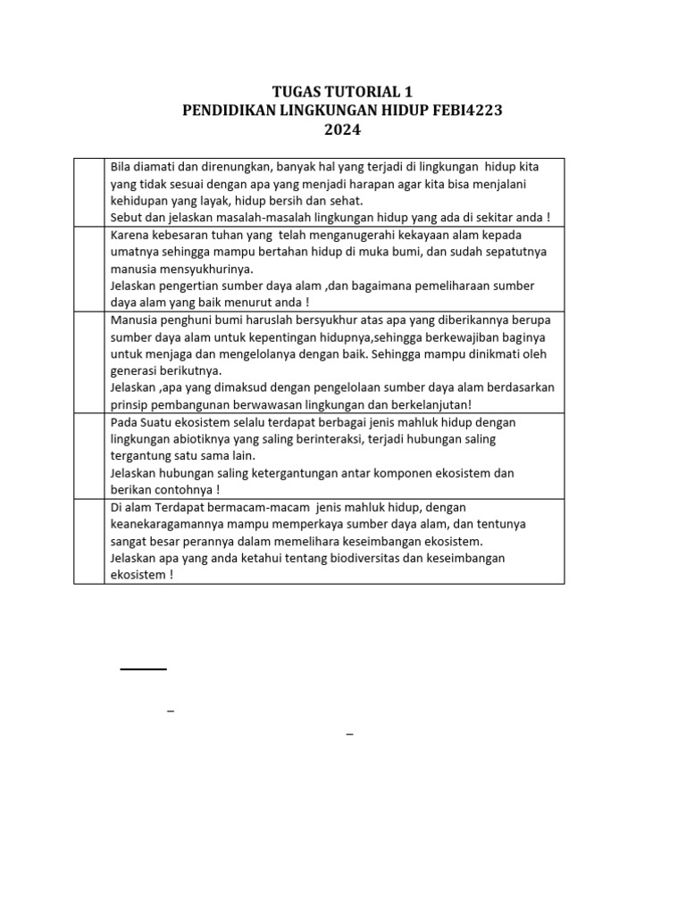 TT 1 PLH Desyta Prasetya Putri | PDF