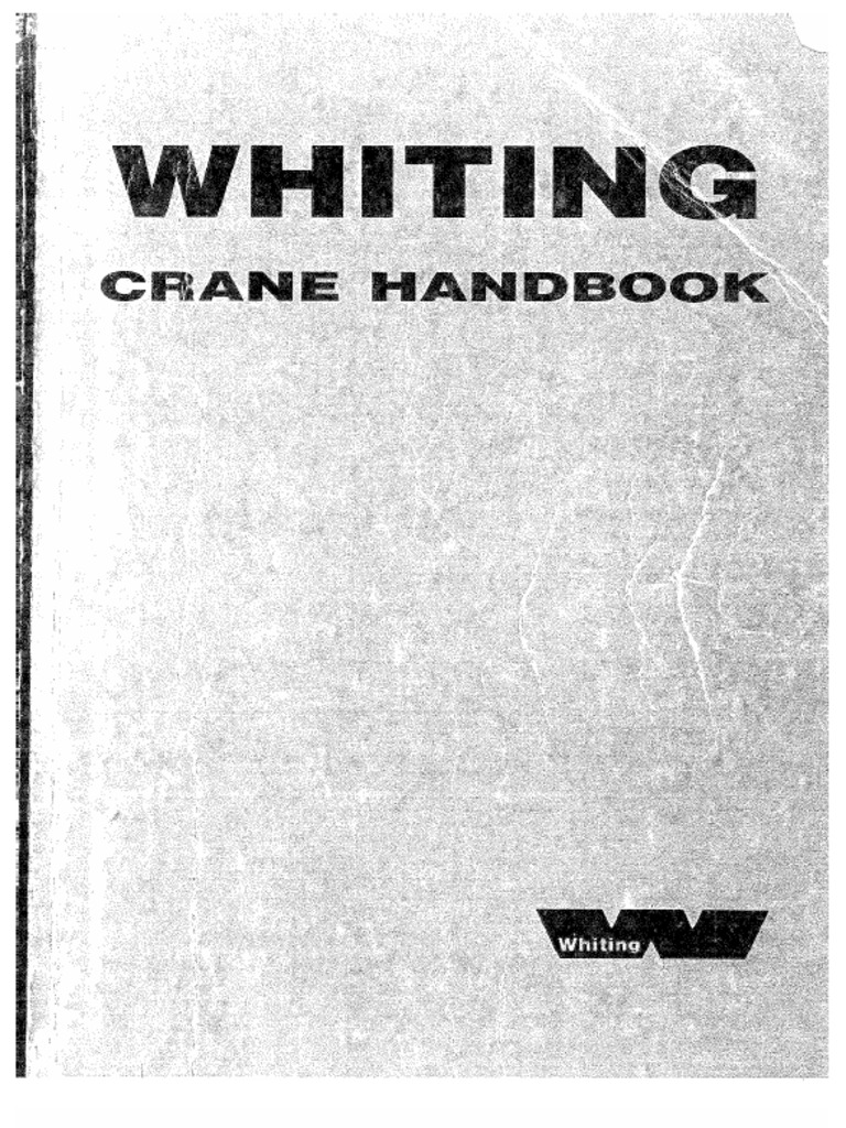 Whiting Crane Handbook | PDF