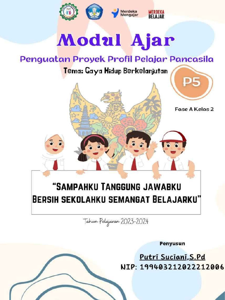 MODUL AJAR GAYA HIDUP BERKELANJUTAN KELAS 2 2023 - Compressed - Compressed | PDF