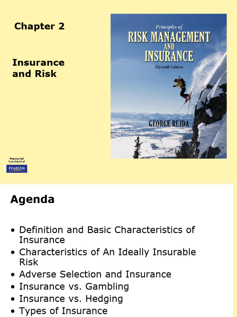 Risk Management - Slides - Chapter 2 | PDF | Insurance | Risk