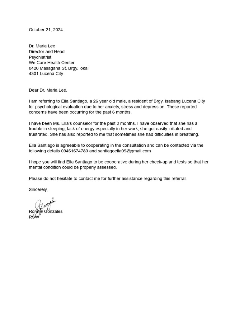 Letter | PDF