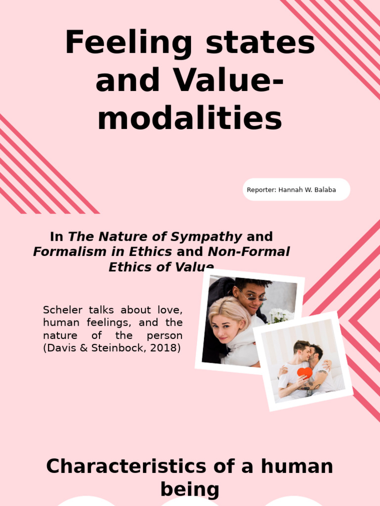 Understanding Scheler's Value Modalities | PDF | Philosophy