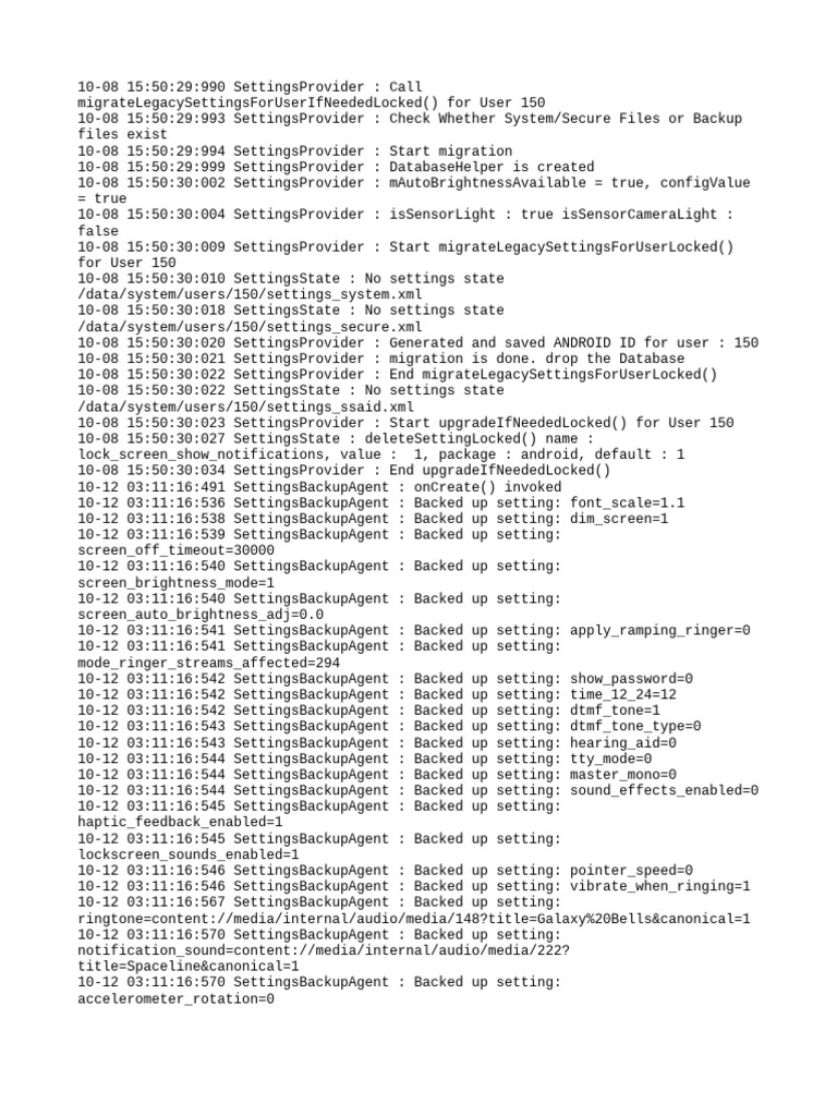 Settingsprovider | PDF | Information Technology Management | Computing