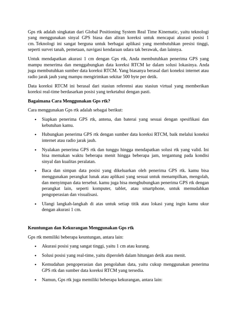 Gps RTK | PDF | Komputer