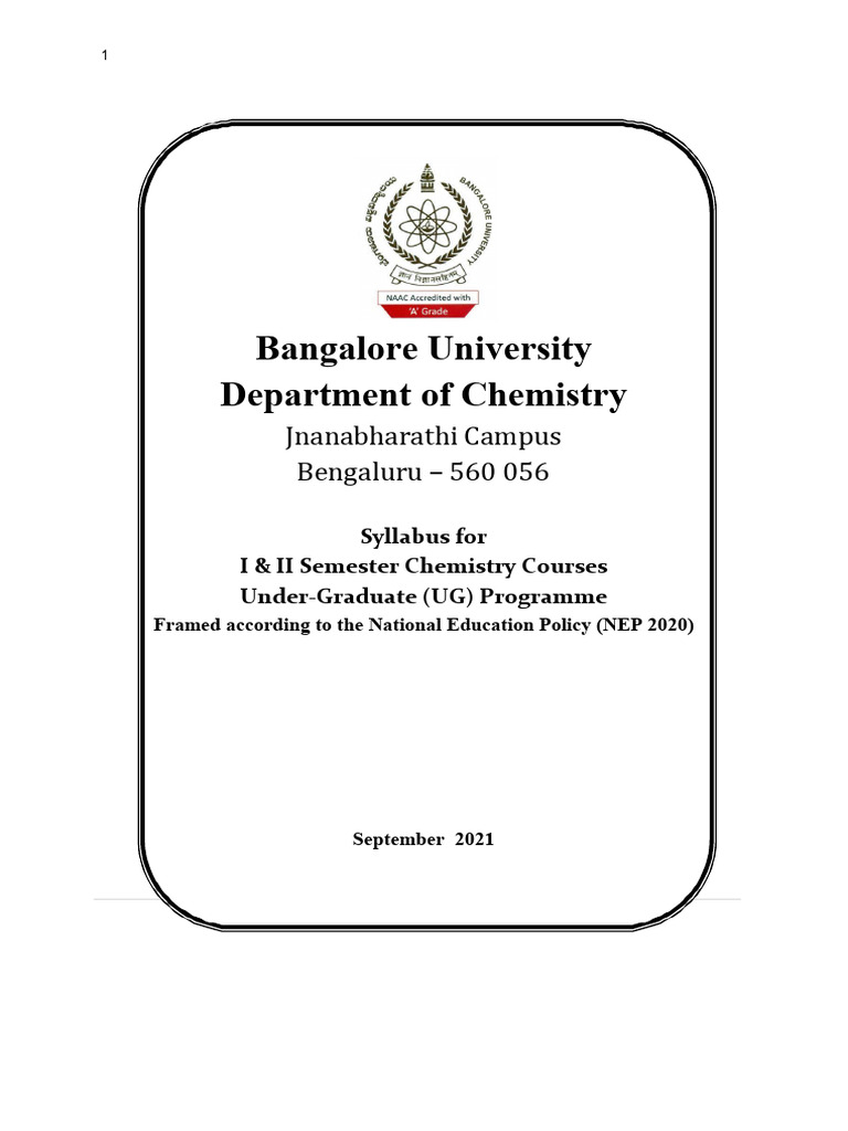 NEP-CHEMISTRY-1ST-AND-2ND-SEM | PDF | Titration | Chemistry