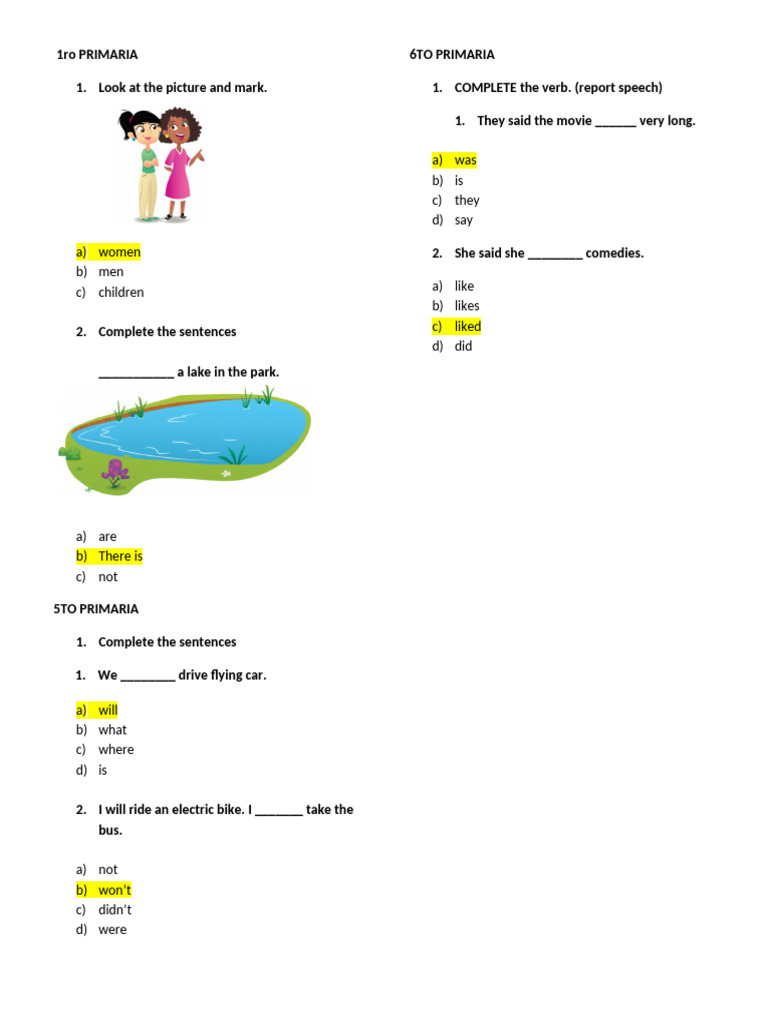Simulacro Inglés - 2024-5 | PDF