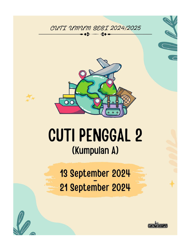 Cuti Penggal 2 (13-21 Sept2024) | PDF