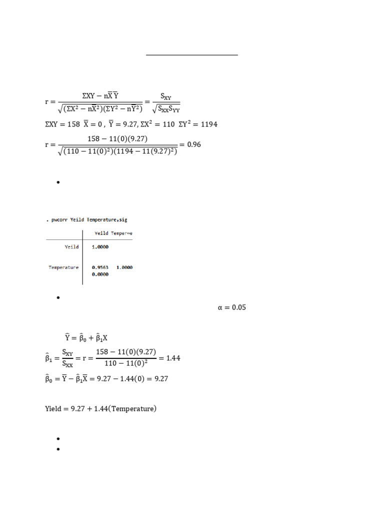 Tutorial 1 Solutions - Regression Analysis | PDF | Errors And Residuals | Regression Analysis