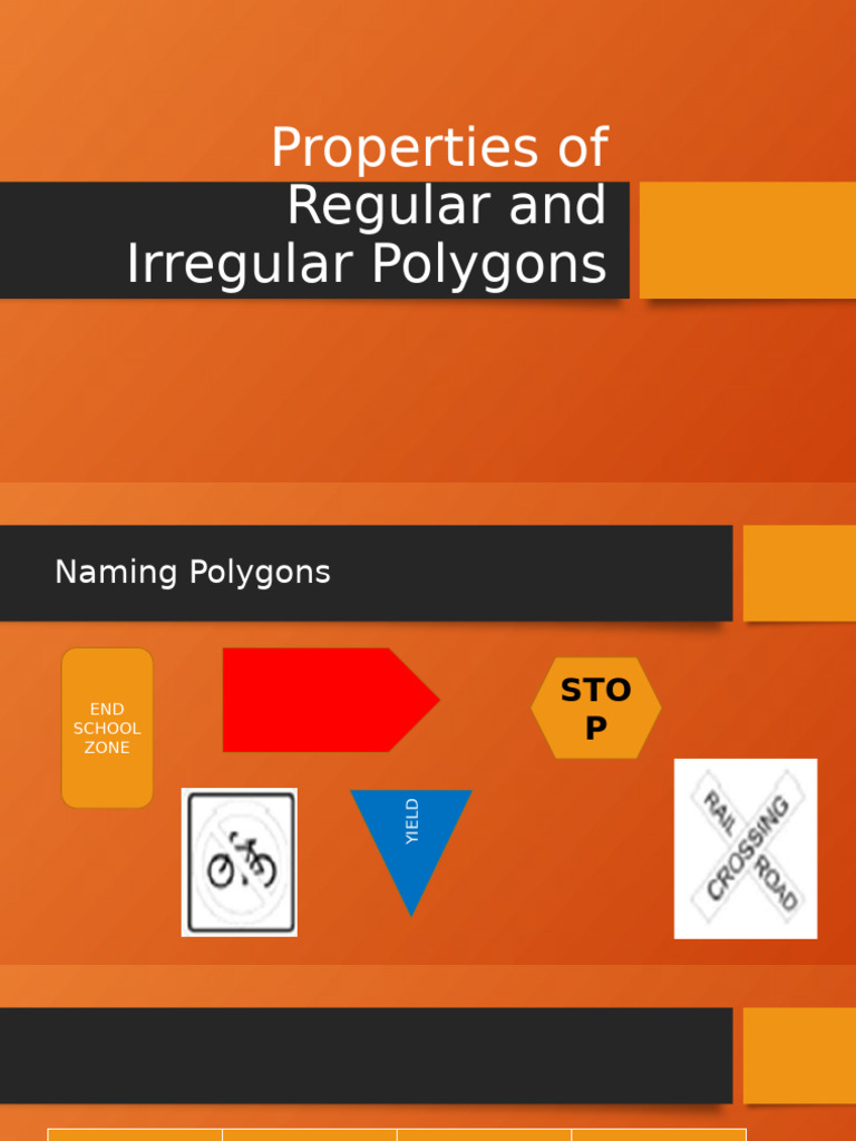 Properties of Regular and Irregular Polygons | PDF