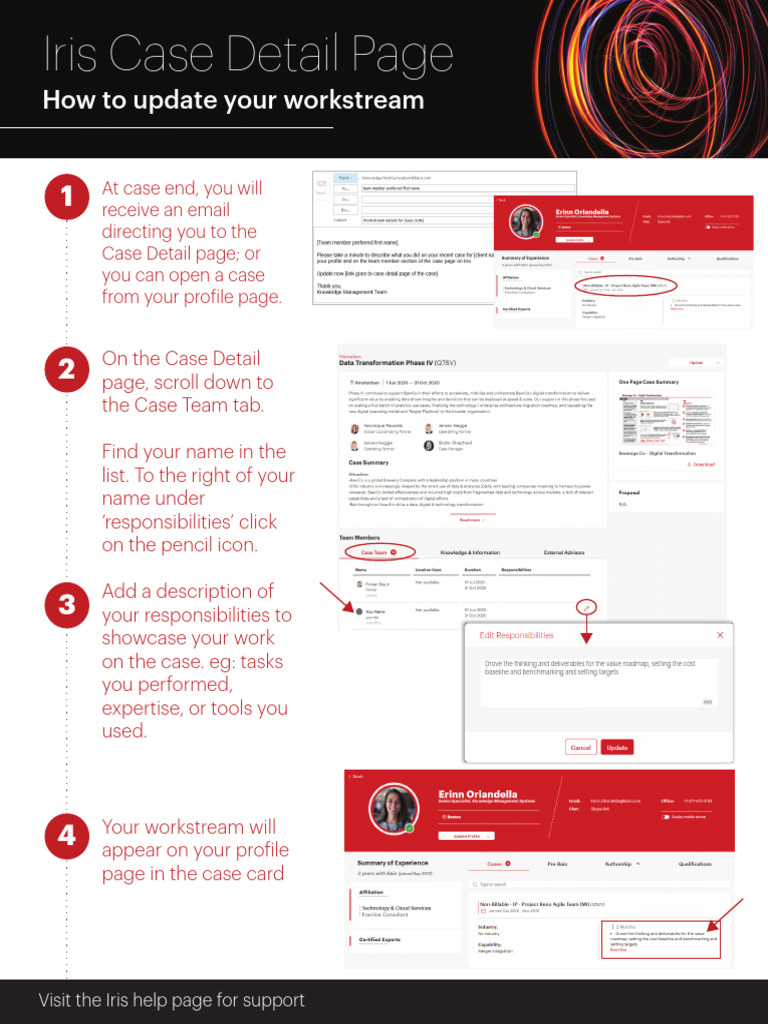 QRC CaseDetail EditWorkstream | PDF