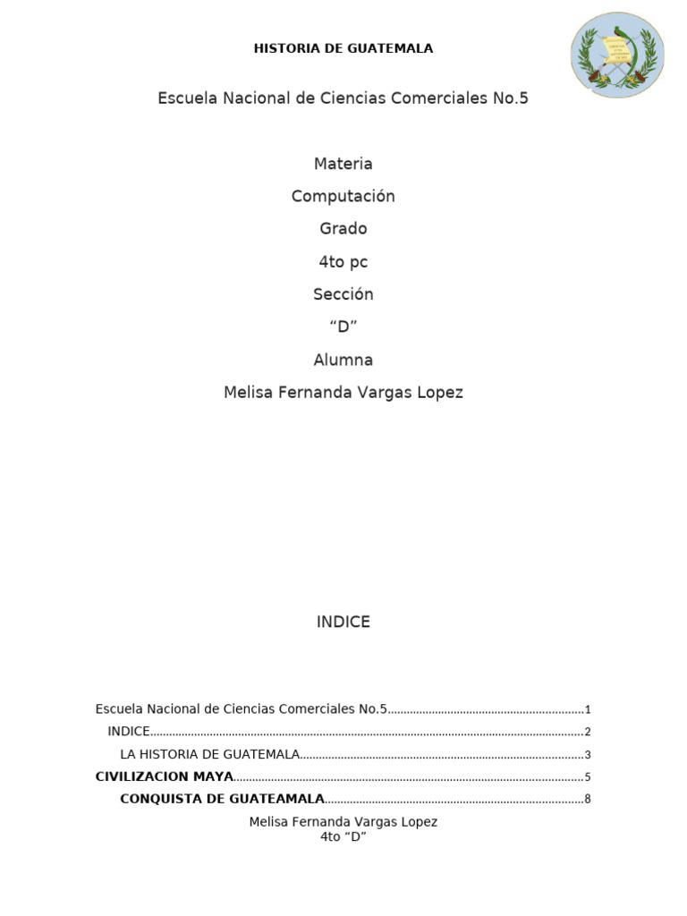 Guatemala History | PDF | Civilización maya | Guatemala