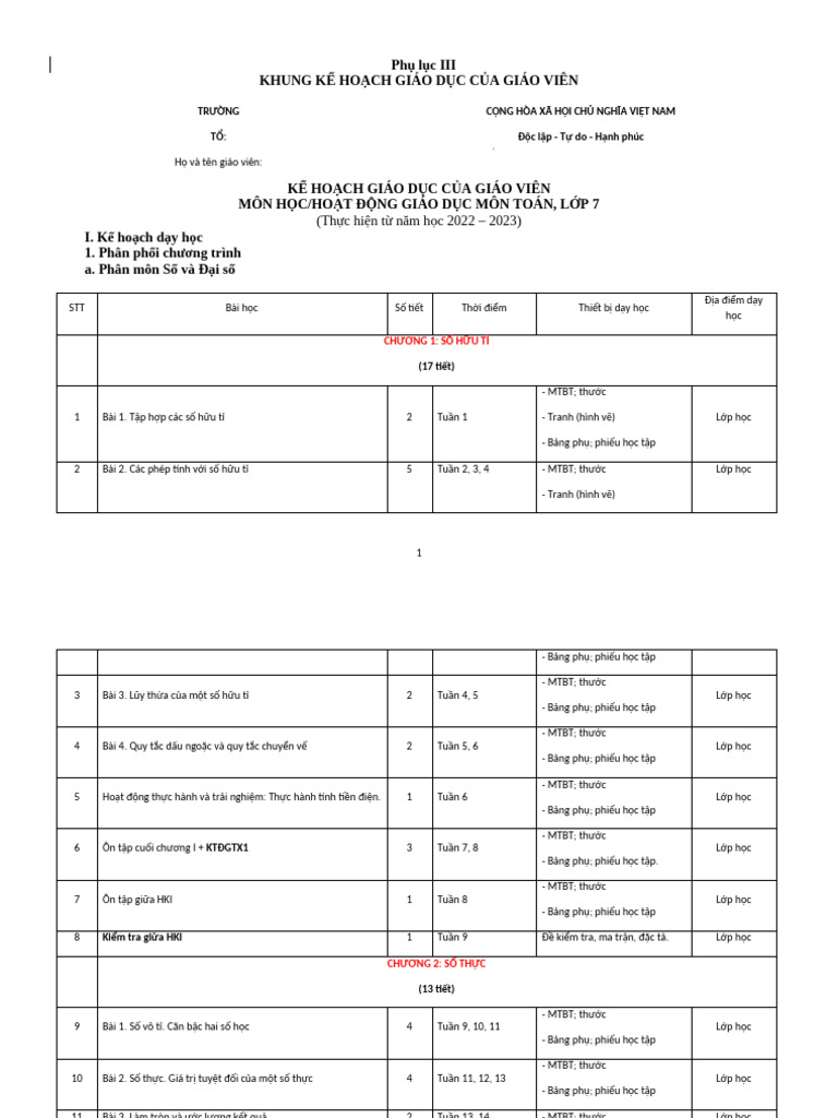 PL3 Toán 7 2022 2023 Chia sẽ | PDF