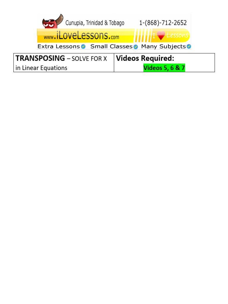 Worksheet Solving For X in Linear Equations With Answers | PDF ...