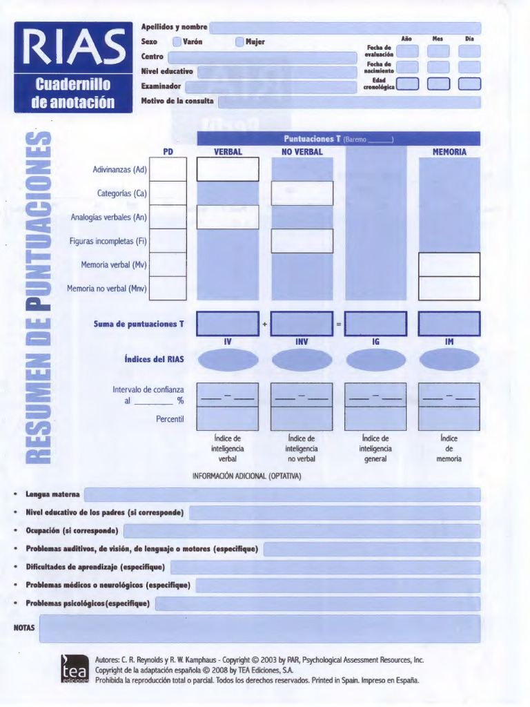 Rias Protocolo Completo | PDF