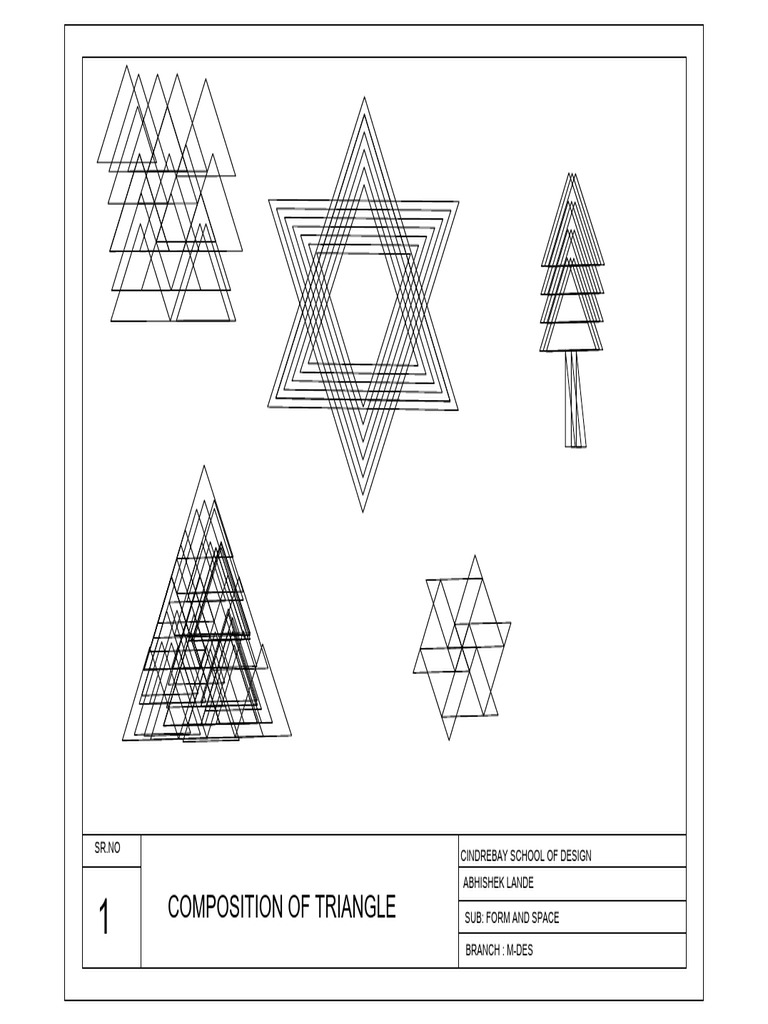 Form and Space Composition-Model - PDF TRIANGLE | PDF