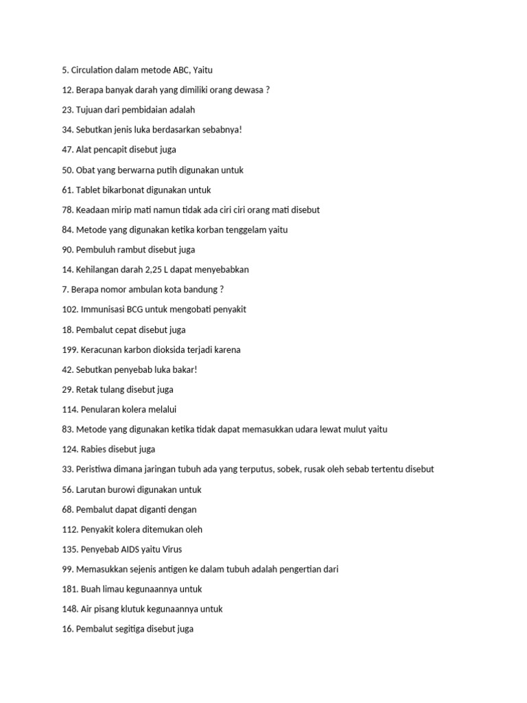 PPGD Set 2 | PDF | Kesehatan Holistik