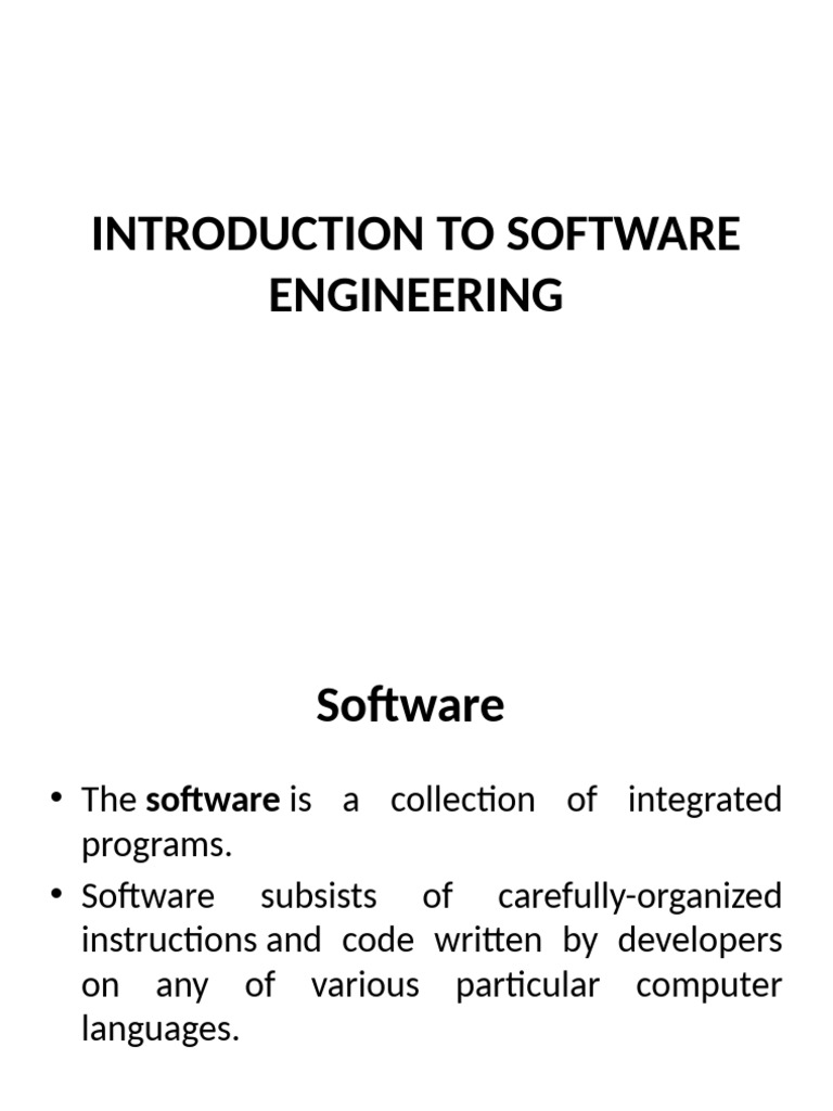 Introduction To Software Engineering | PDF | Software Testing ...