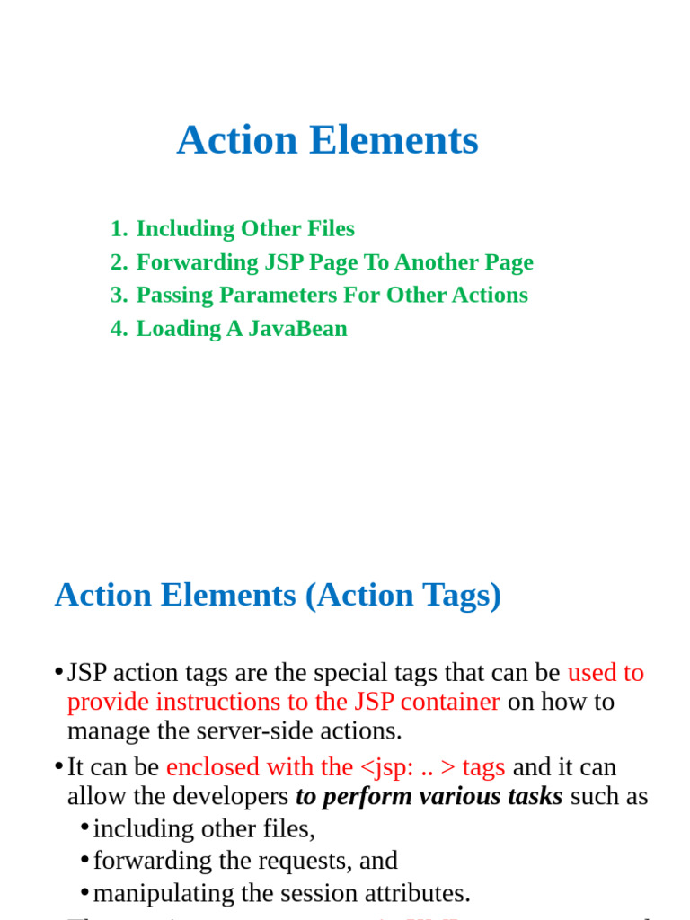 3. Action Elements | PDF | Computing | Computer Programming