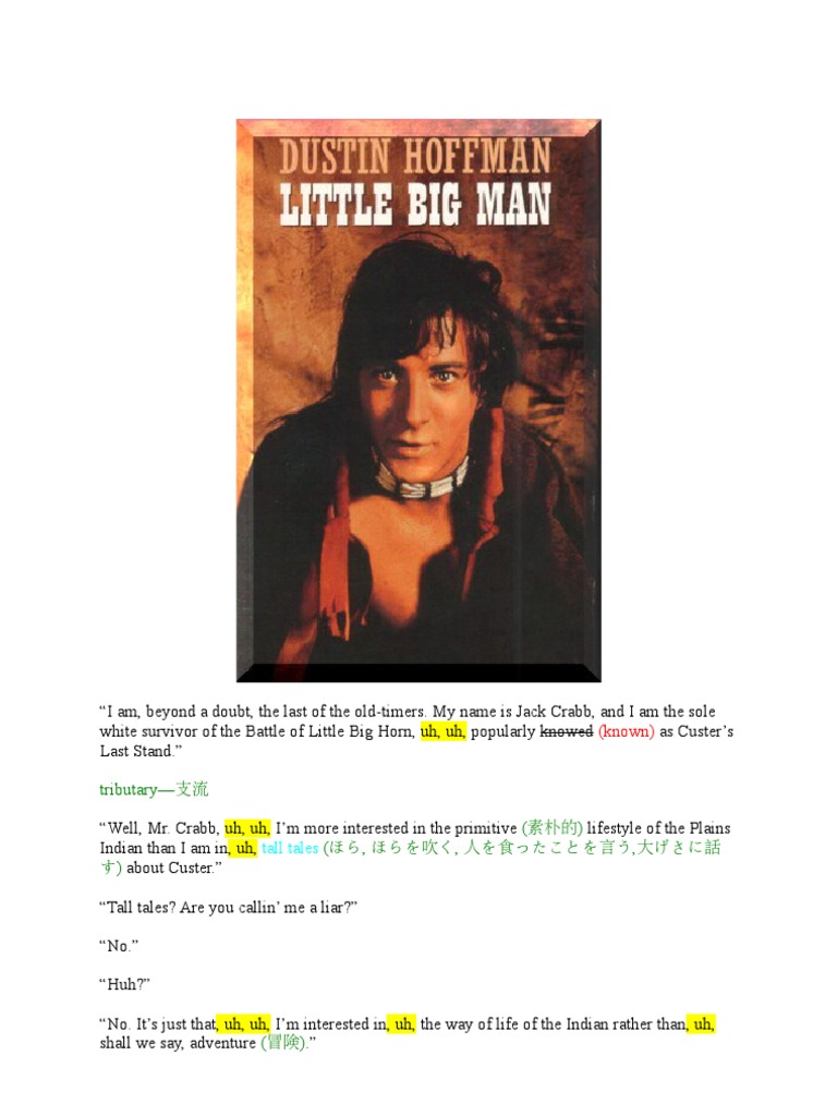 Little Big Man | PDF | Plains Tribes | Great Plains