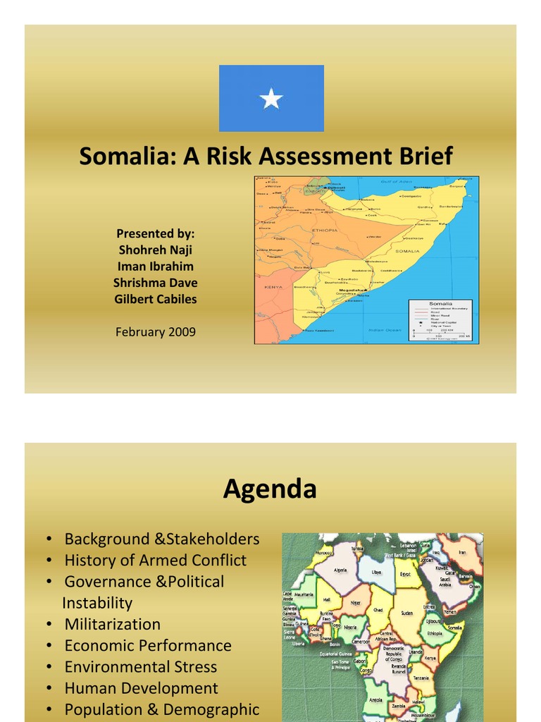 Somalia Risk Assessment Brief | PDF | Somalia | Mogadishu