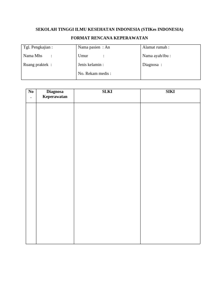 Format Rencana Kep Dan Caper | PDF | Sains & Matematika