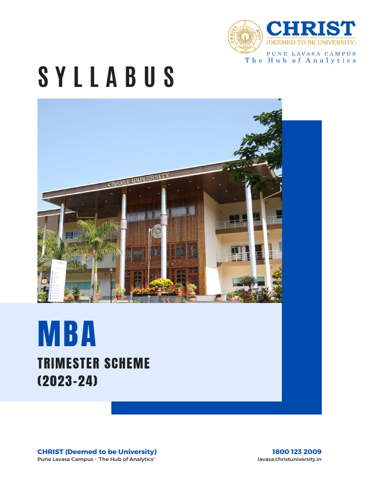 MBA Syllabus 2023-24 Overview | PDF | Statistics | Supply (Economics)