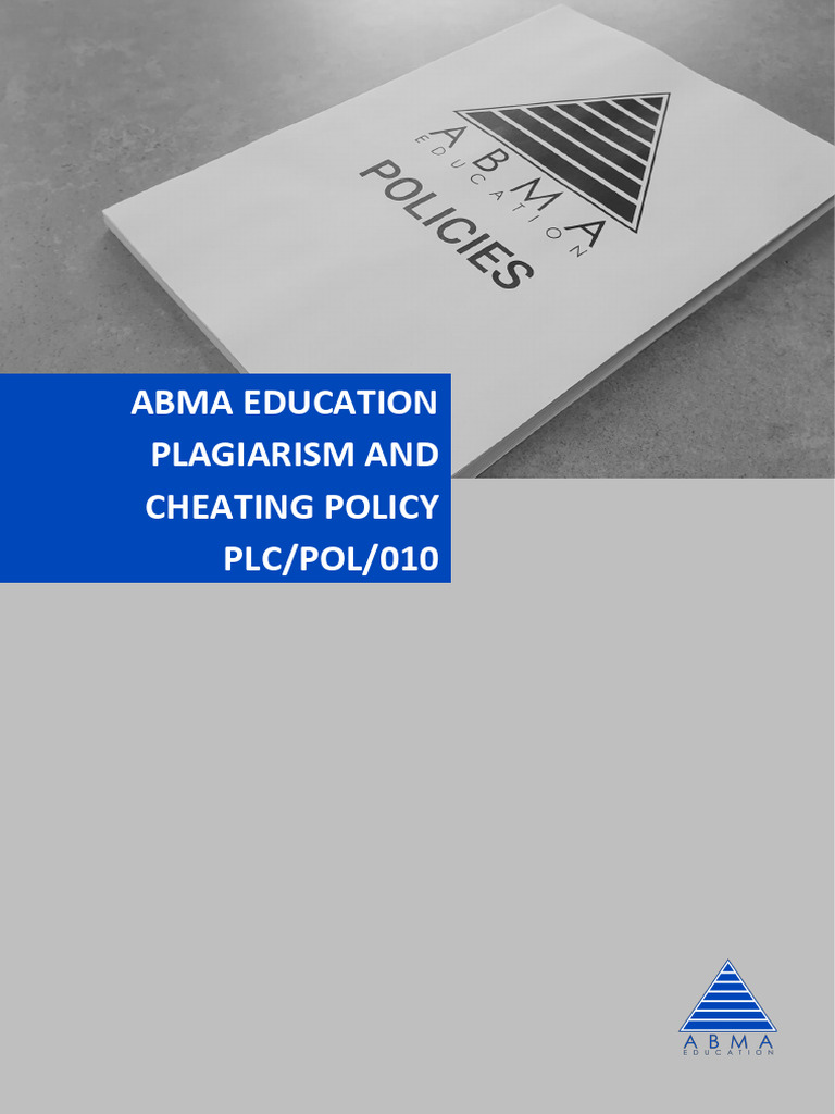 Plagiarism and Cheating Policy ABMA | PDF | Human Resource Management | Plagiarism
