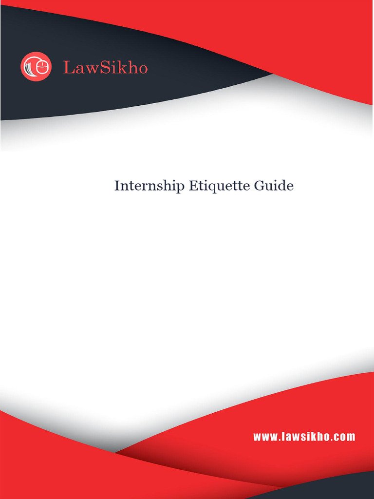 Internship etiquette guide | PDF