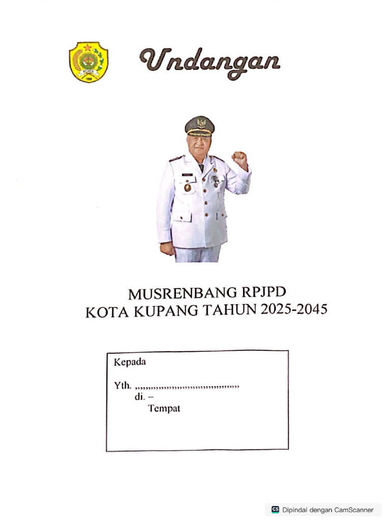 Undangan Musrenbang RPJPD Kota Kupang Ta | PDF