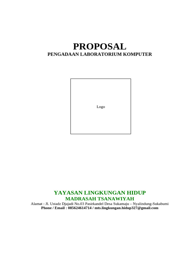 PROPOSAL LAB KOMPUTER Untuk Sekolah | PDF