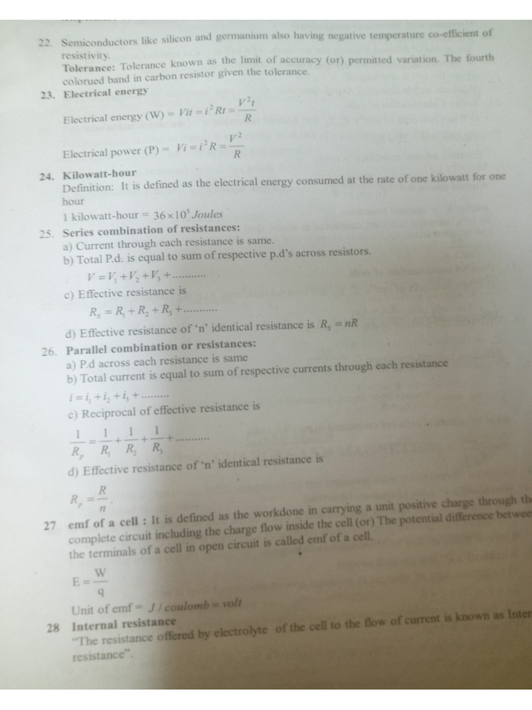 physics short note part 1 | PDF