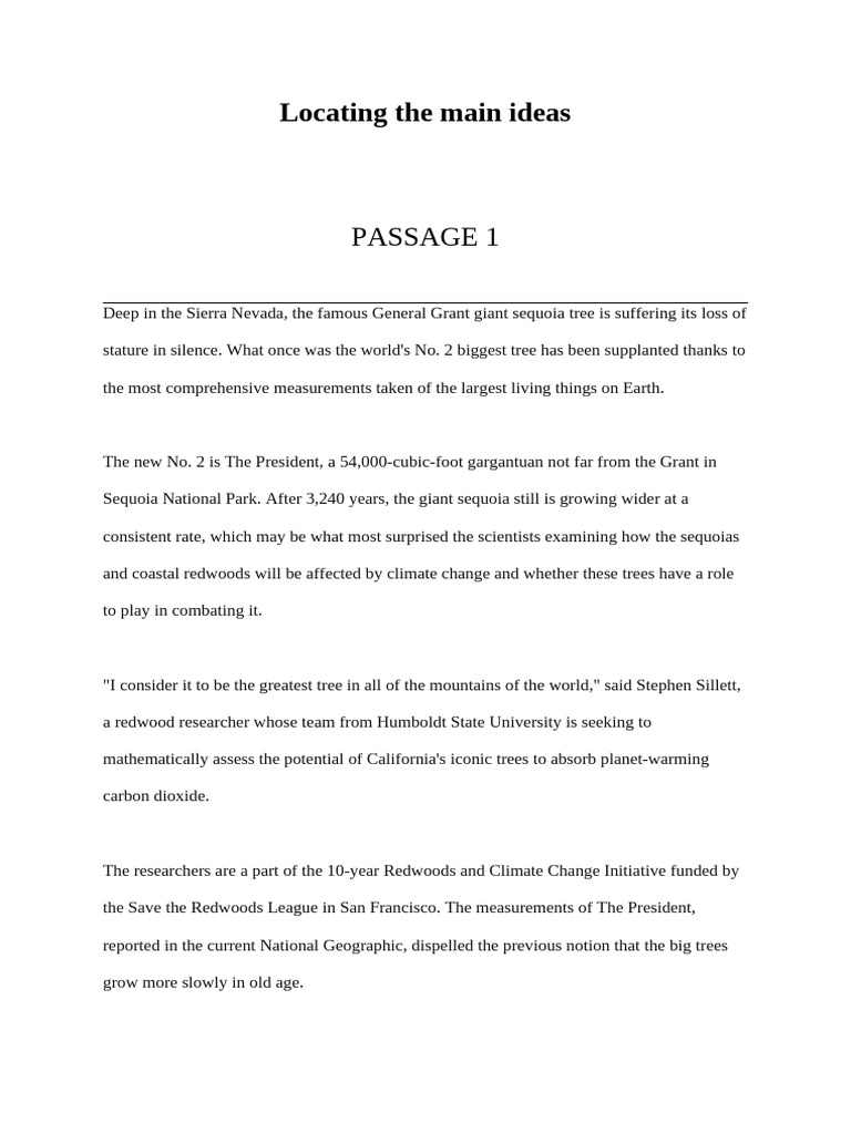 Locating The Main Ideas | PDF | Elementary Particle | Higgs Boson