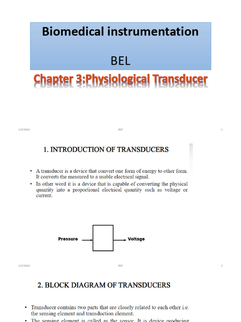 Biomedical Instrumentation | PDF