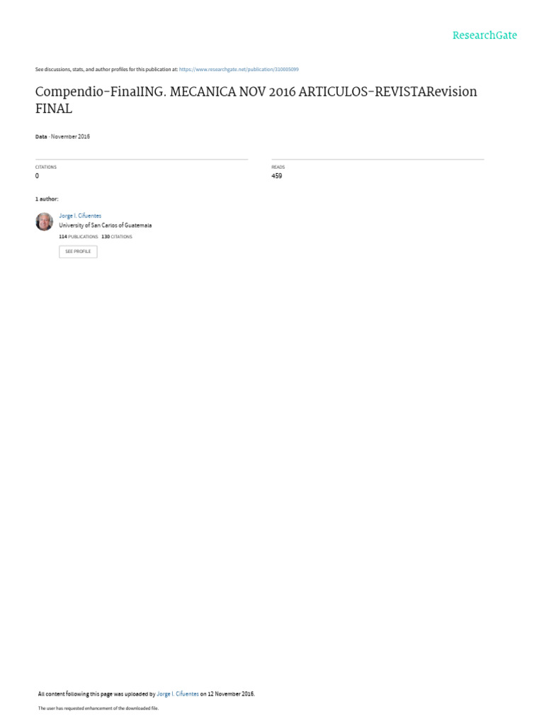 Compendio FinalING - MECANICANOV2016ARTICULOS REVISTARevisionFINAL ...