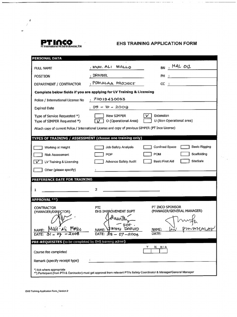 Applikasi SIMPER Muh. Ali Mallo | PDF
