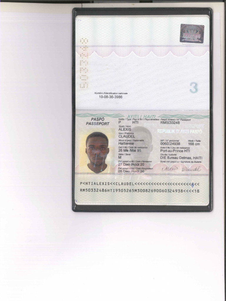 Passport Claudel Alexis | PDF