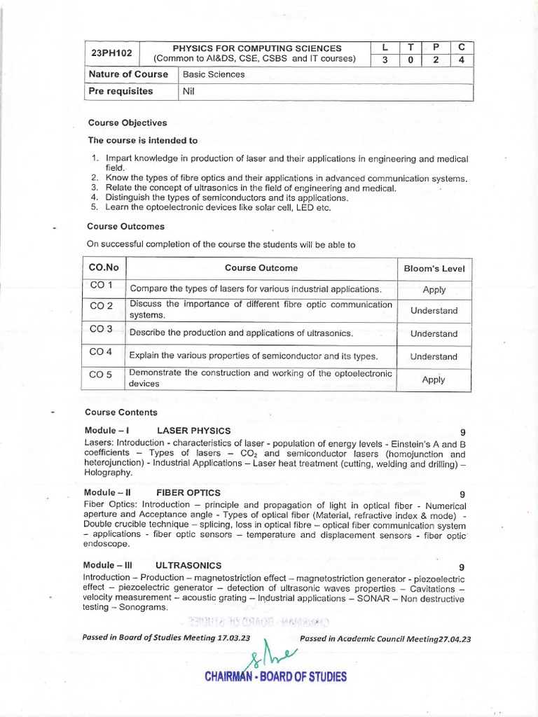 Physics For Computing Sciences | PDF