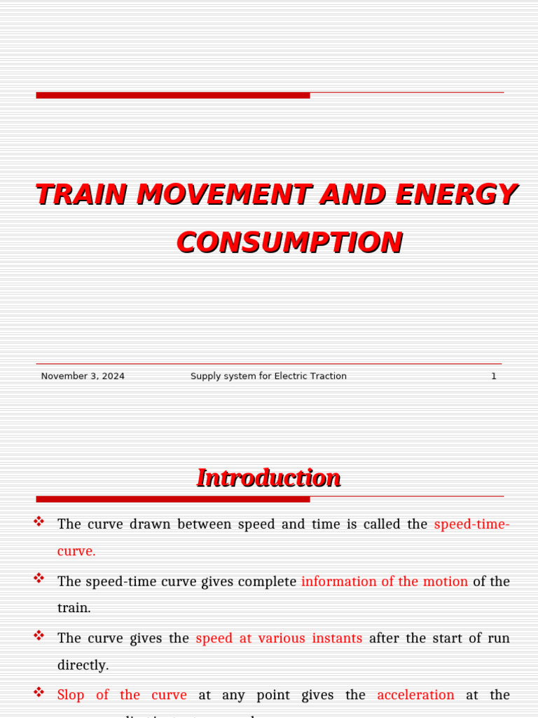 Train Movement and Energy Consumption | PDF | Acceleration | Speed