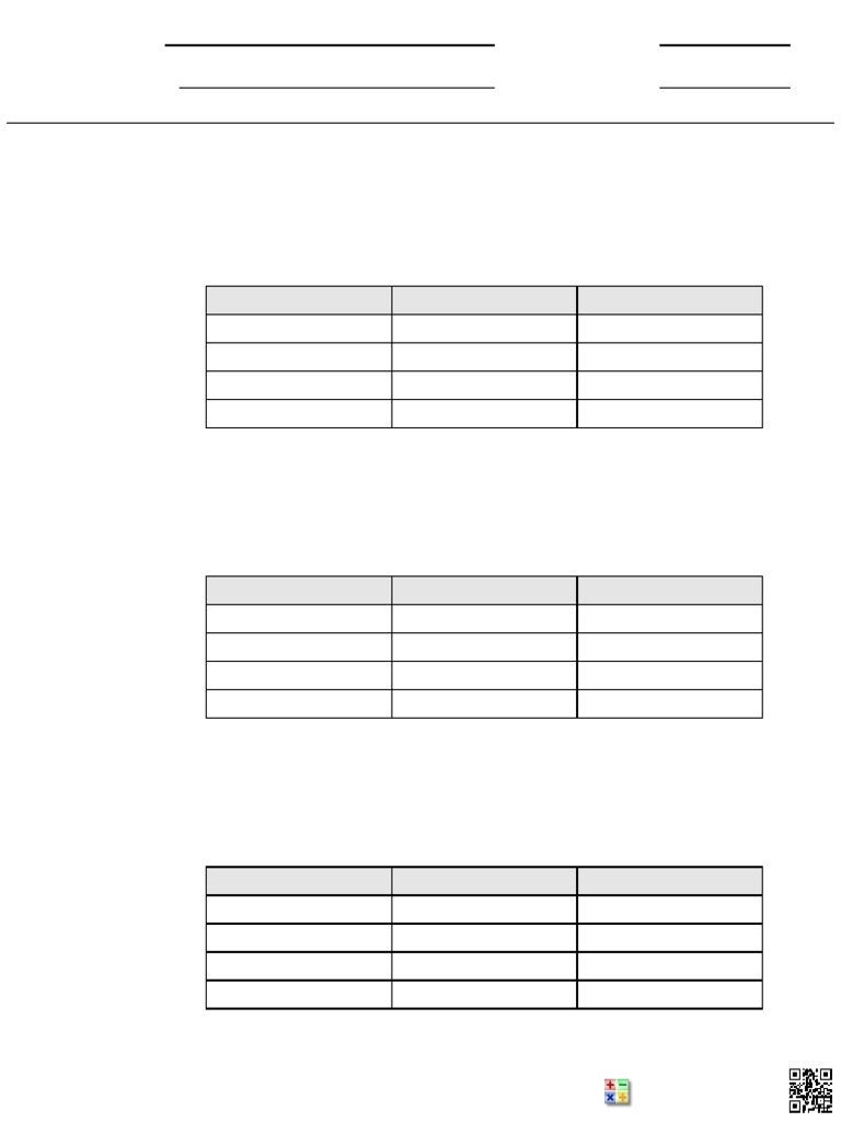 Ratios Equivalent Tables | PDF | Foods | Snack Food